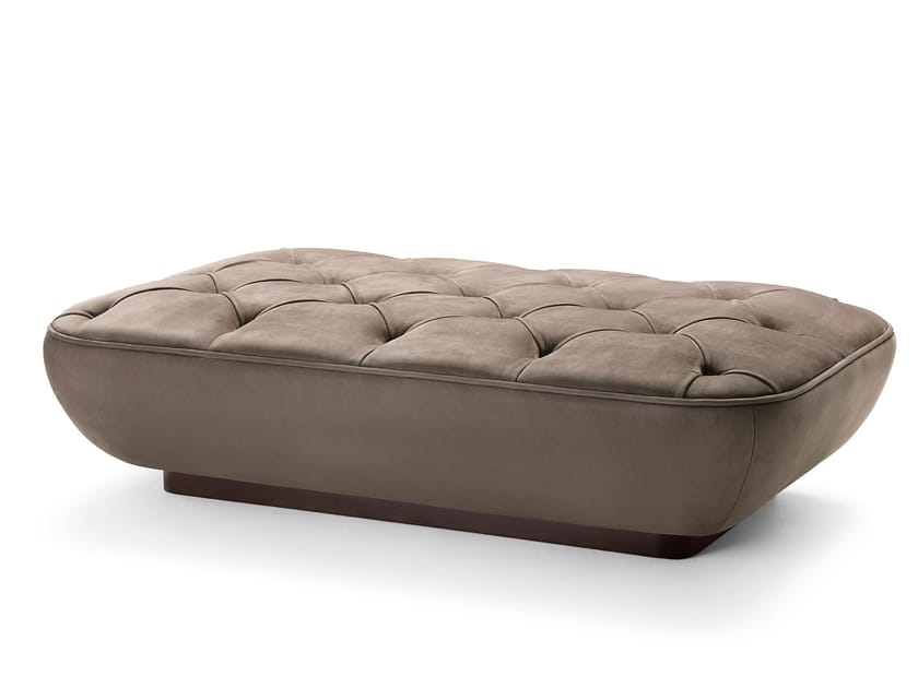 Tufted rectangular leather pouf FRITZ By OPERA CONTEMPORARY design ...