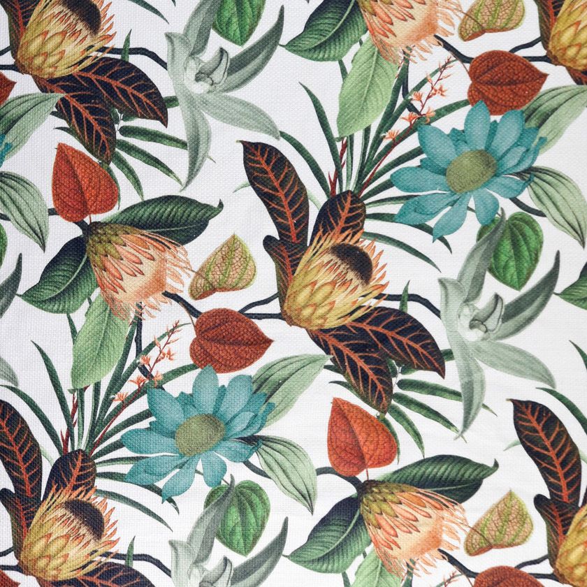 Viscose fabric with floral pattern FRONDA FLOR Fronda Collection By Gancedo