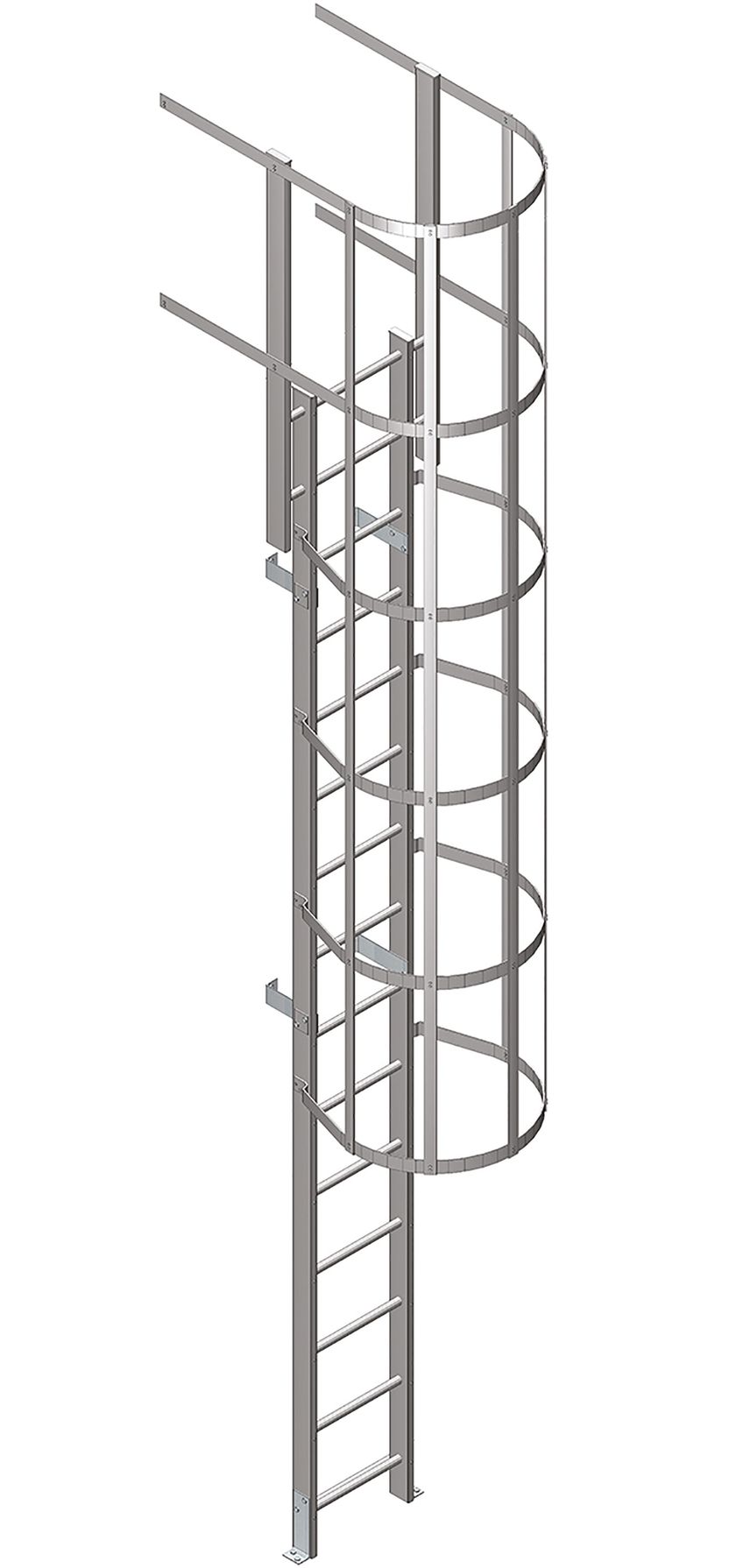 Fiberglass safety stair FRP-ACS FIXED LADDER By M.M.