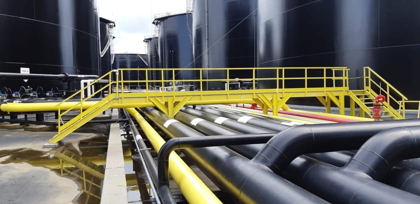 Fiberglass suspended walkway FRP WALKWAYS By M.M.