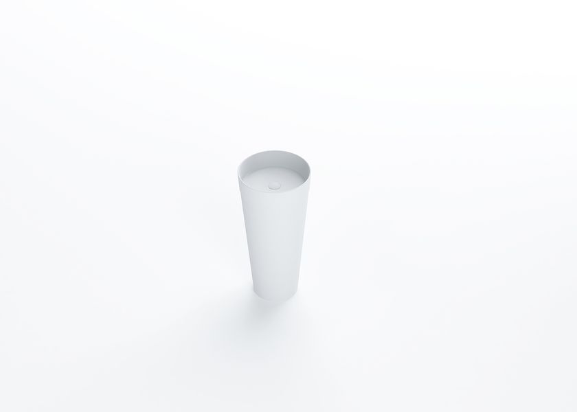 FS Freestanding round single washbasin By Hidrobox
