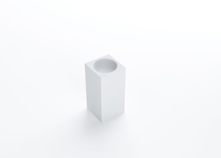 FS Freestanding round single washbasin By Hidrobox