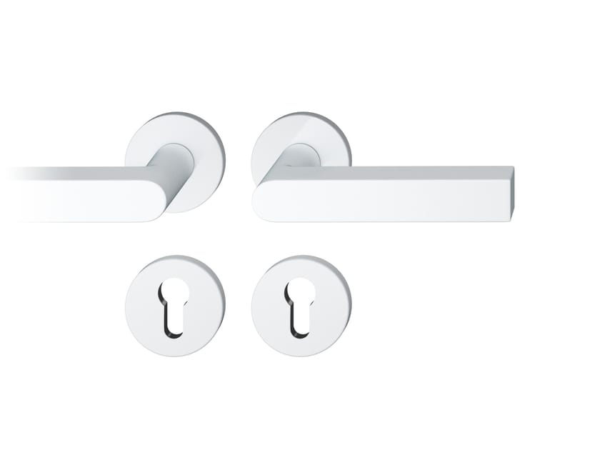 FSB 12 1001 | Lever set Anodized aluminium door handle on rose By FSB