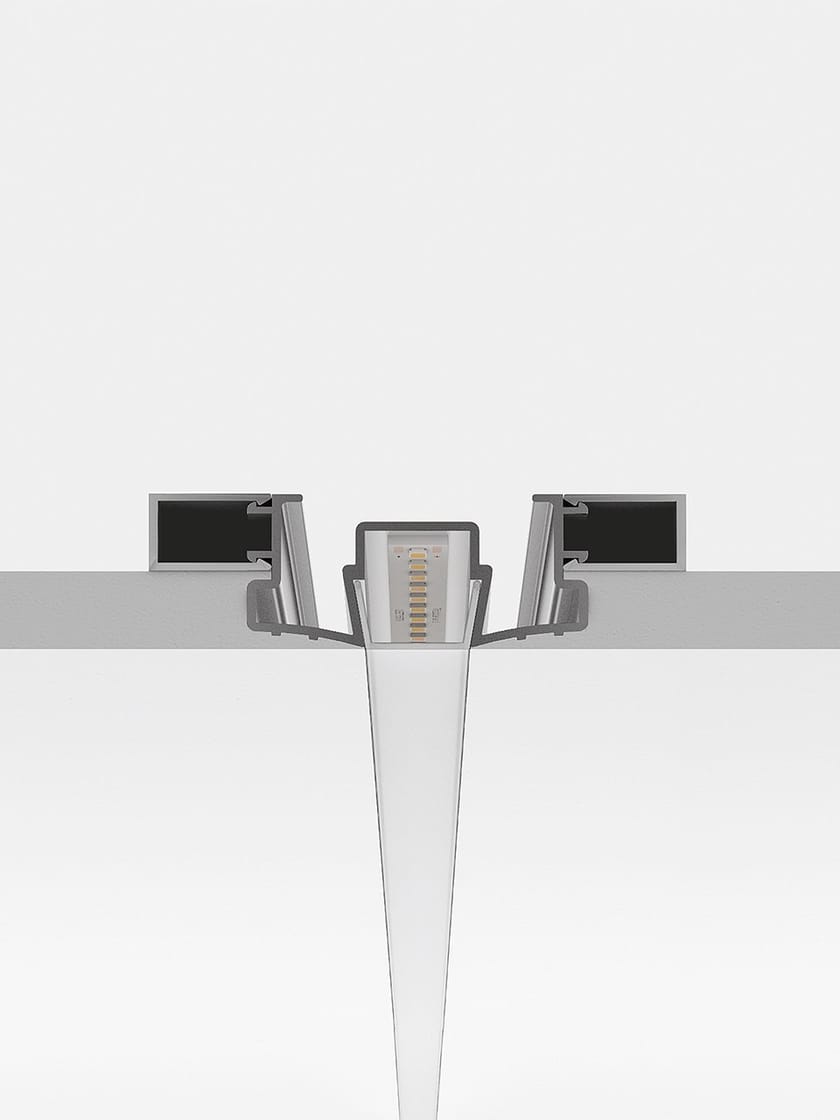 FYLO+ SURFACE_4 Anodized aluminium linear lighting profile By Linea ...