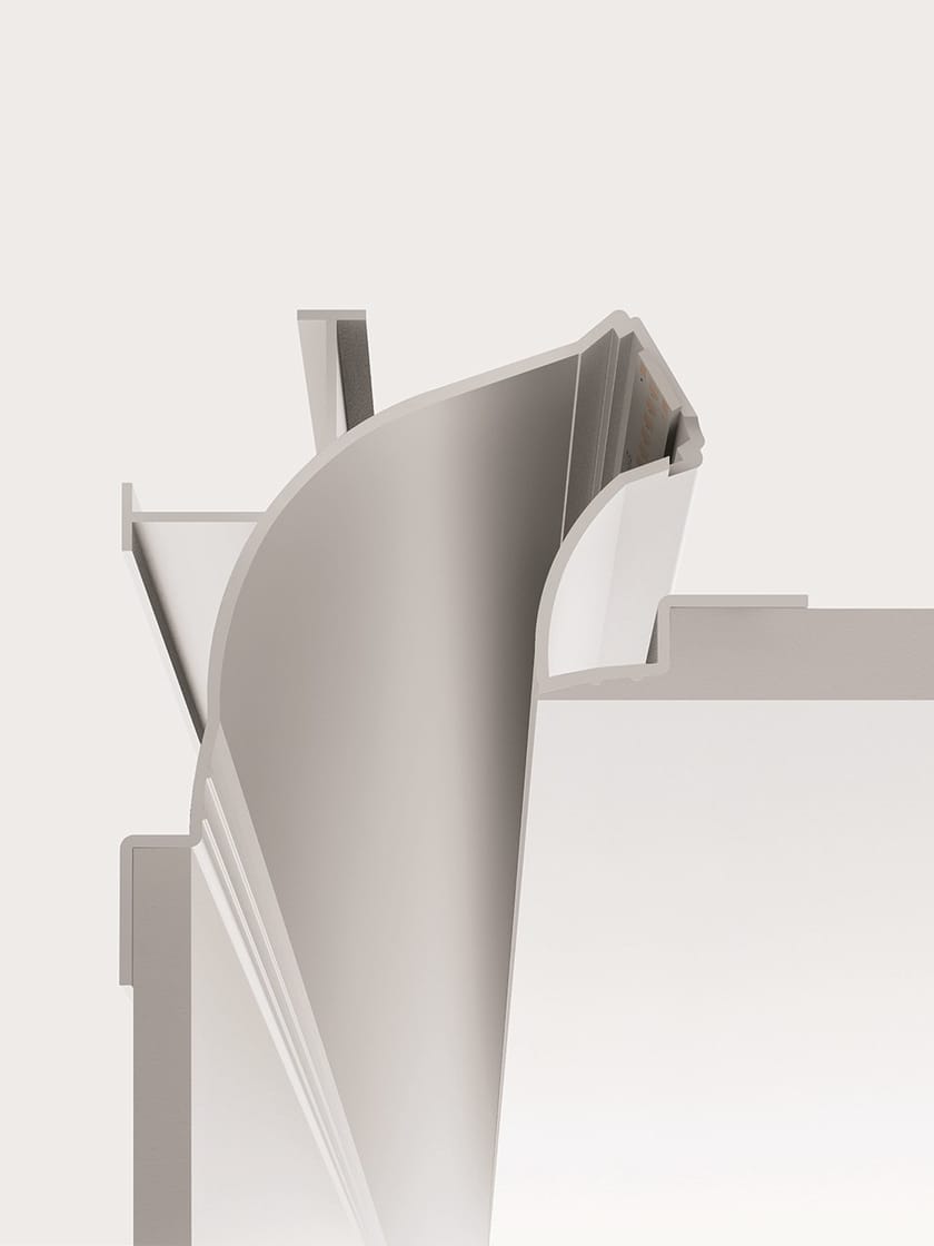 Anodized aluminium linear lighting profile FYLO+ SURFACE_4 By Linea ...