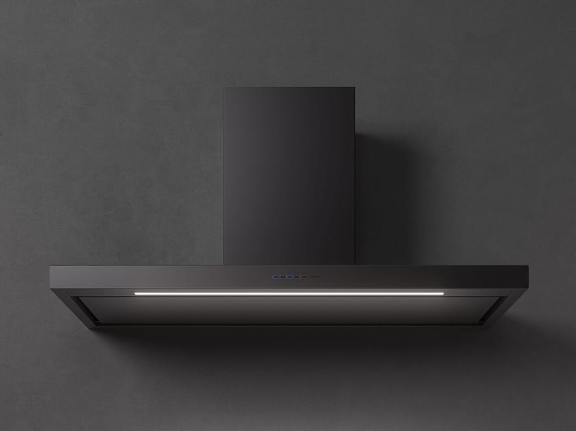 PLANE PLUS NRS Wall-mounted stainless steel cooker hood with integrated lighting By Falmec