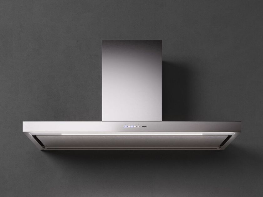 PLANE PLUS NRS Wall-mounted stainless steel cooker hood with integrated ...