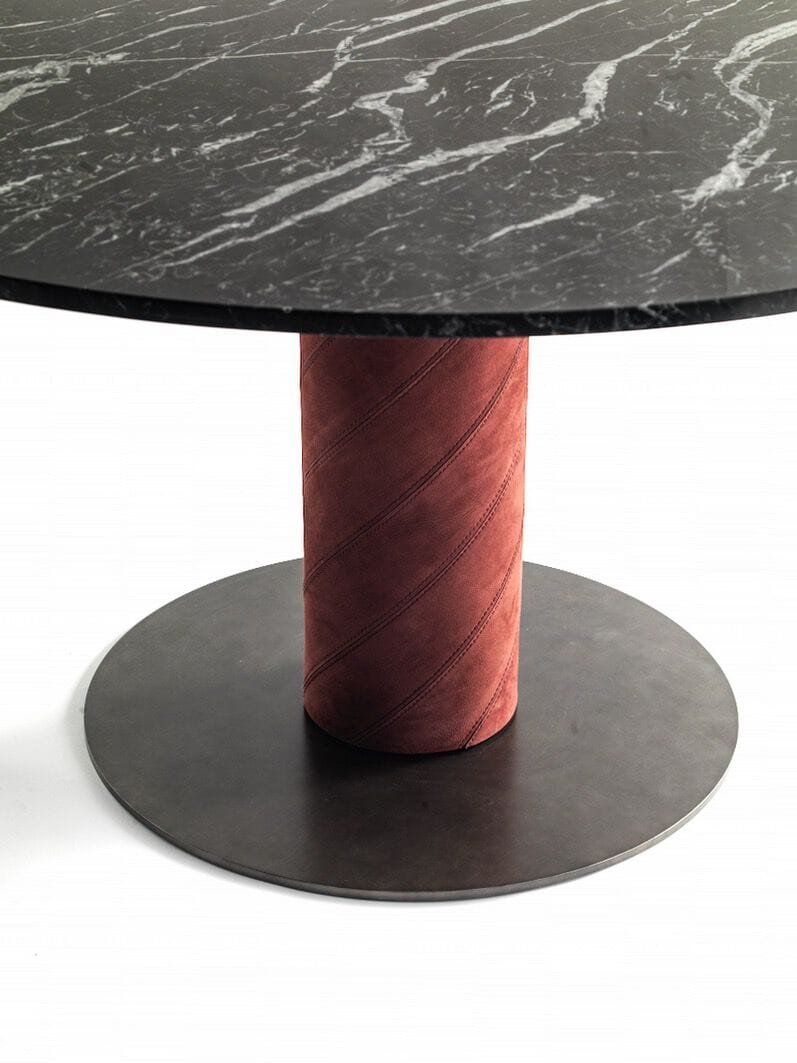 ROLLING Round marble dining table By Fasem | design Giancarlo Vegni