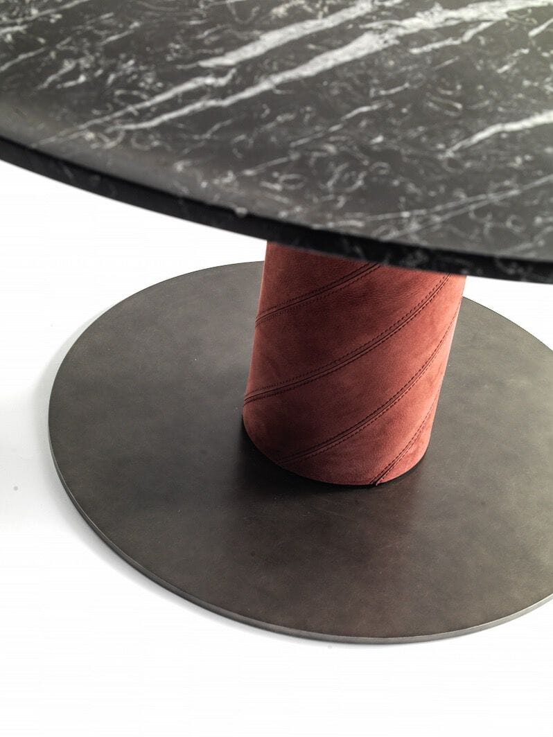 ROLLING Round marble dining table By Fasem | design Giancarlo Vegni