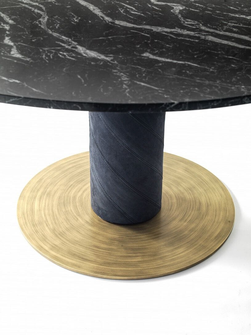 ROLLING Round marble dining table By Fasem | design Giancarlo Vegni