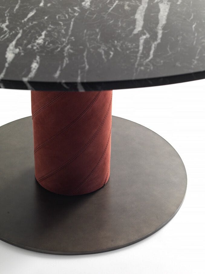 ROLLING Round marble dining table By Fasem | design Giancarlo Vegni