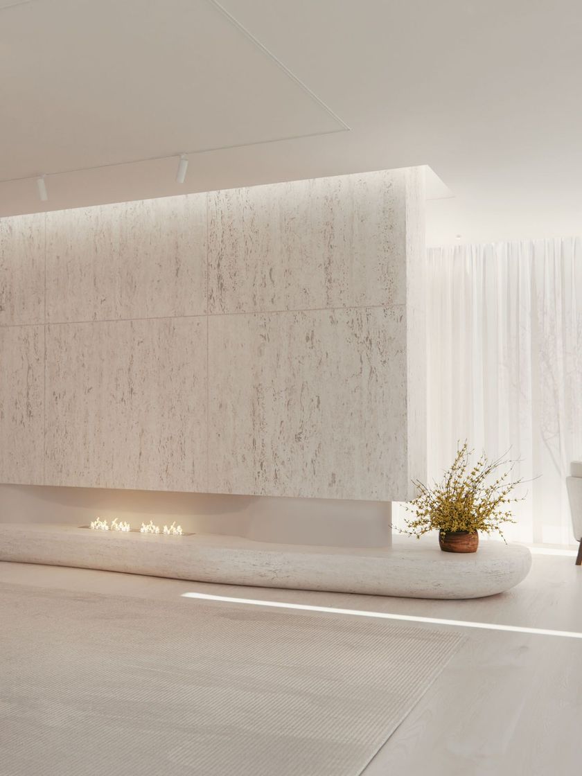 ECOLICIOUS CREAM WHITE Rectangular handmade rug By Feyyn