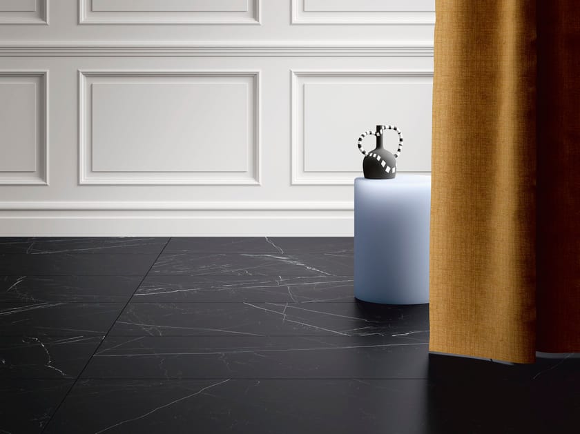 MARBLE LAB - DARK MARQUINA Wall tiles By Fiandre Architectural Surfaces