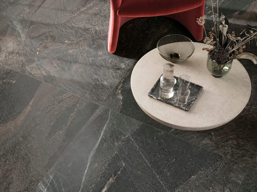 MARBLE LAB - JATOBA BROWN Porcelain stoneware wall/floor tiles with ...