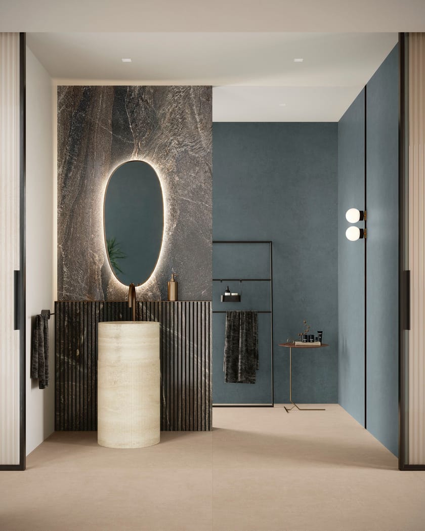 STEEL BLUE Revestimiento de pared By Fiandre Architectural Surfaces