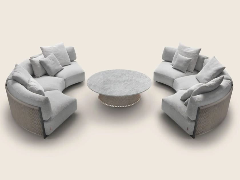 OASIS Low round garden side table By Flexform