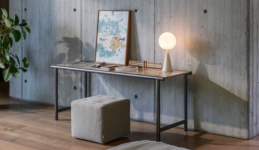 IKO Rectangular steel console table By Flou