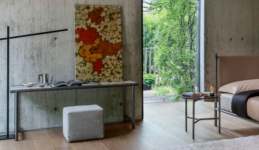 IKO Rectangular steel console table By Flou