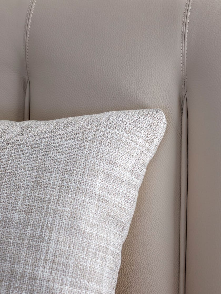 KOI Fabric double bed with high headboard By Flou