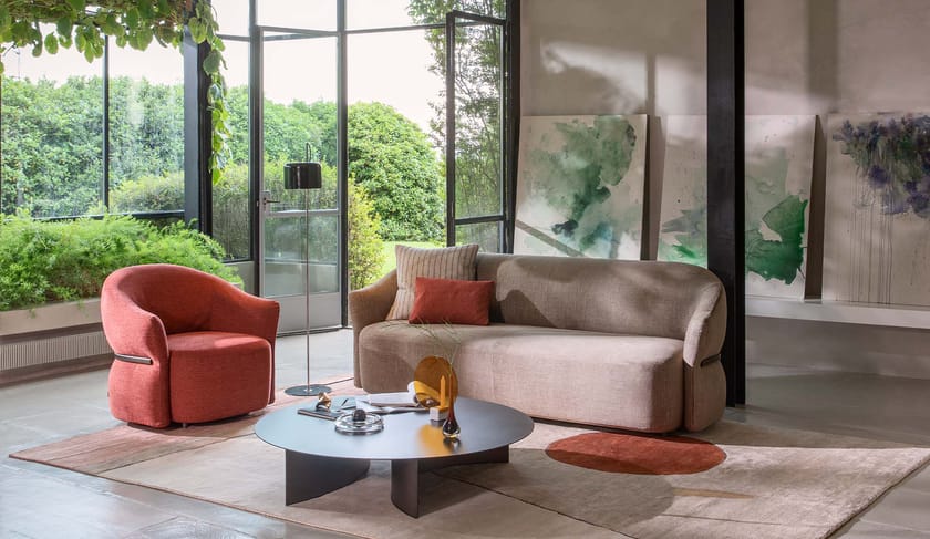 MADAME BUTTERFLY 3 seater sofa By Flou | design the Touch Studio