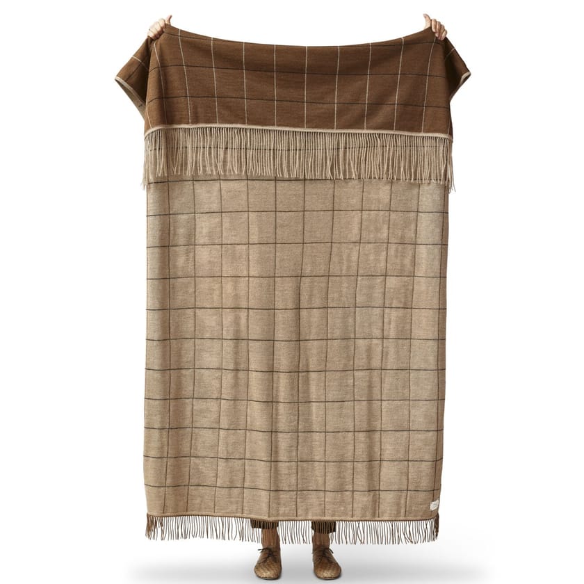 AYMARA Check alpaca lap robe By Form & Refine | design Herman Studio