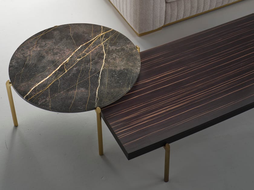 BRERA Low marble coffee table By Former In Italia