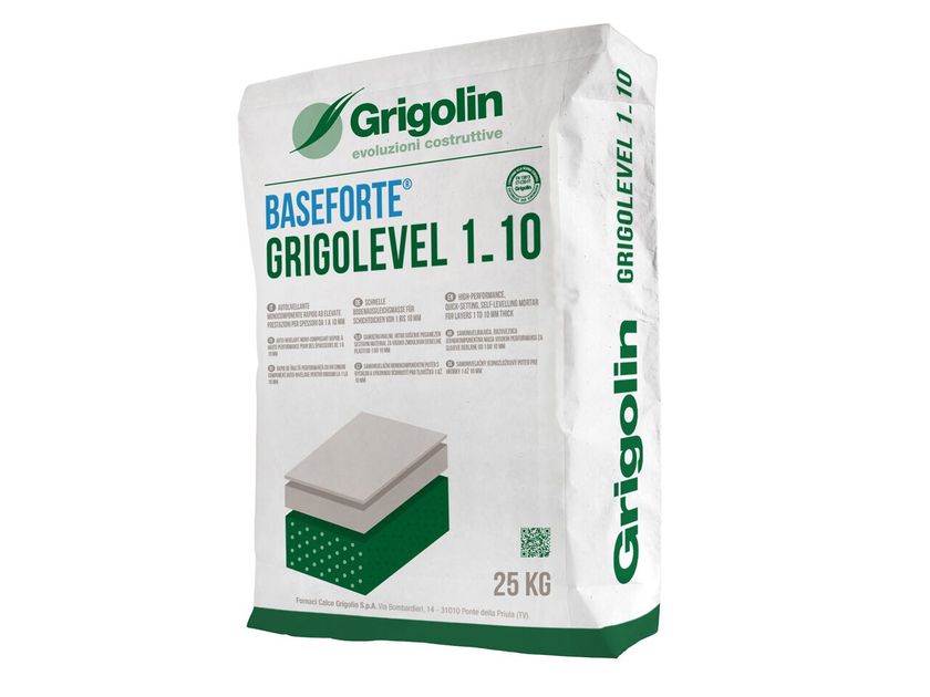 GRIGOLEVEL 1_10 Self-levelling screed By Fornaci Calce Grigolin