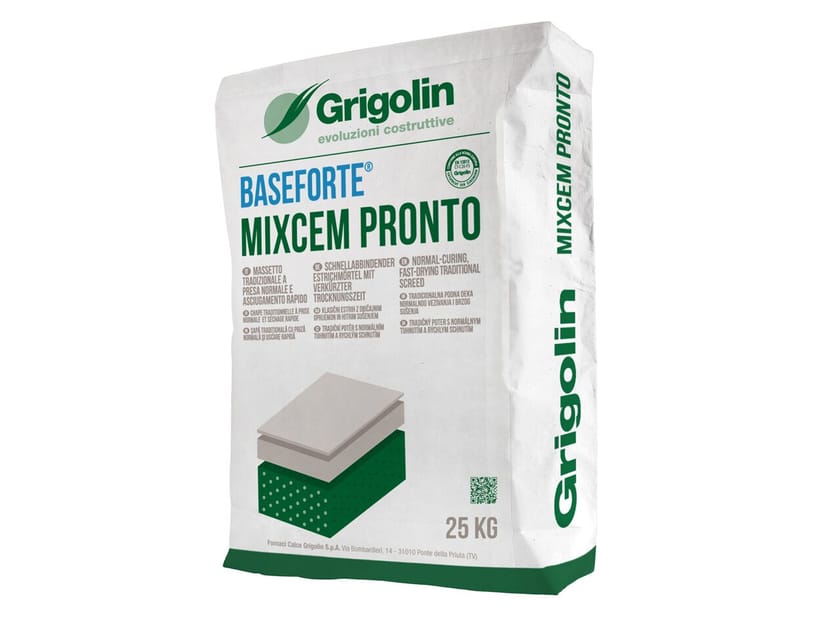 MIXCEM PRONTO Massetto preconfezionato By Fornaci Calce Grigolin