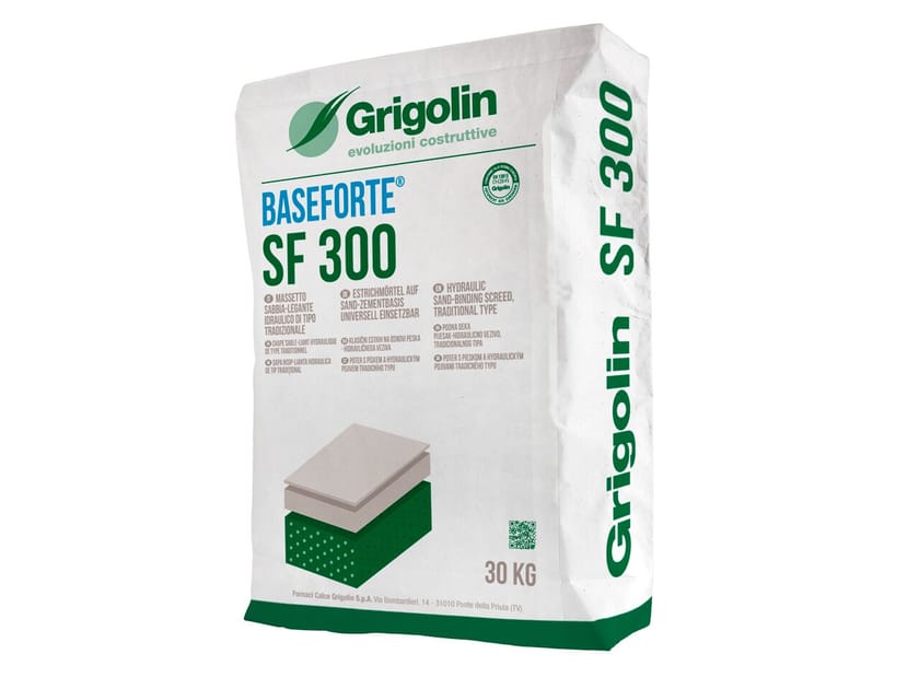 SF 300 Pre-mixed screed By Fornaci Calce Grigolin