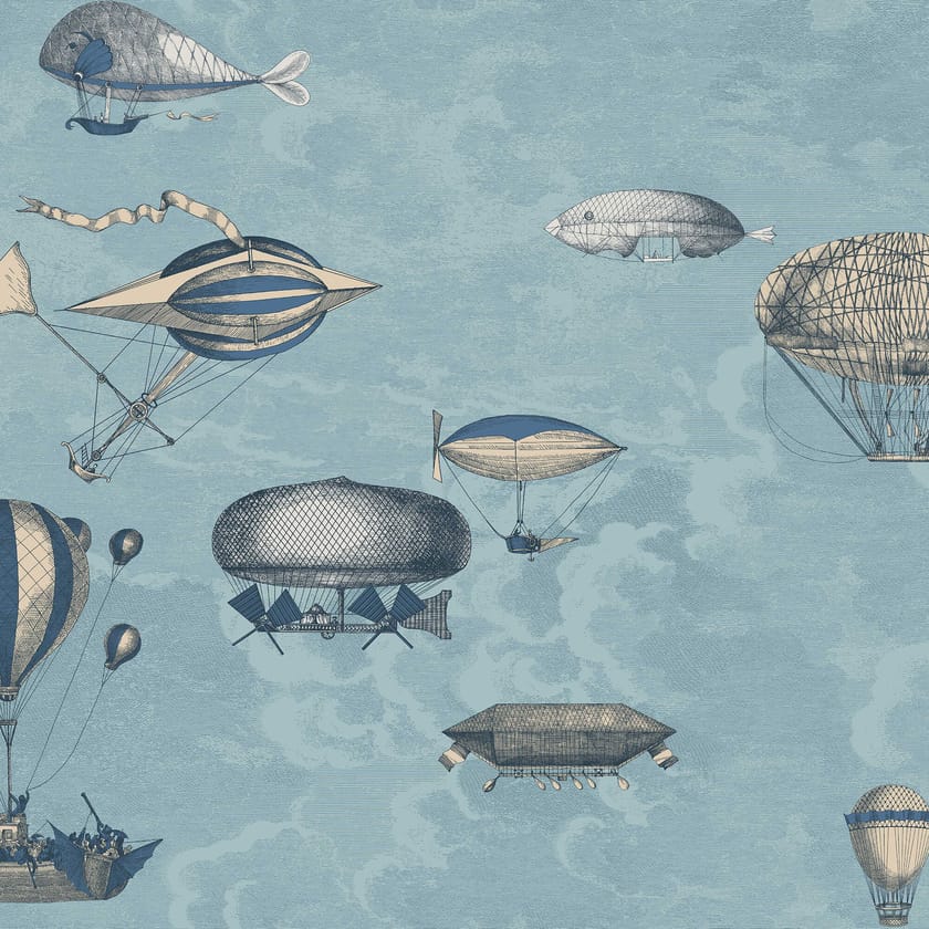 MACCHINE VOLANTI Wallpaper By Fornasetti