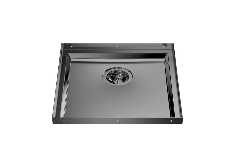 PHANTOM BASE 400 SP 12 INOX GUN METAL Undermount stainless steel sink ...