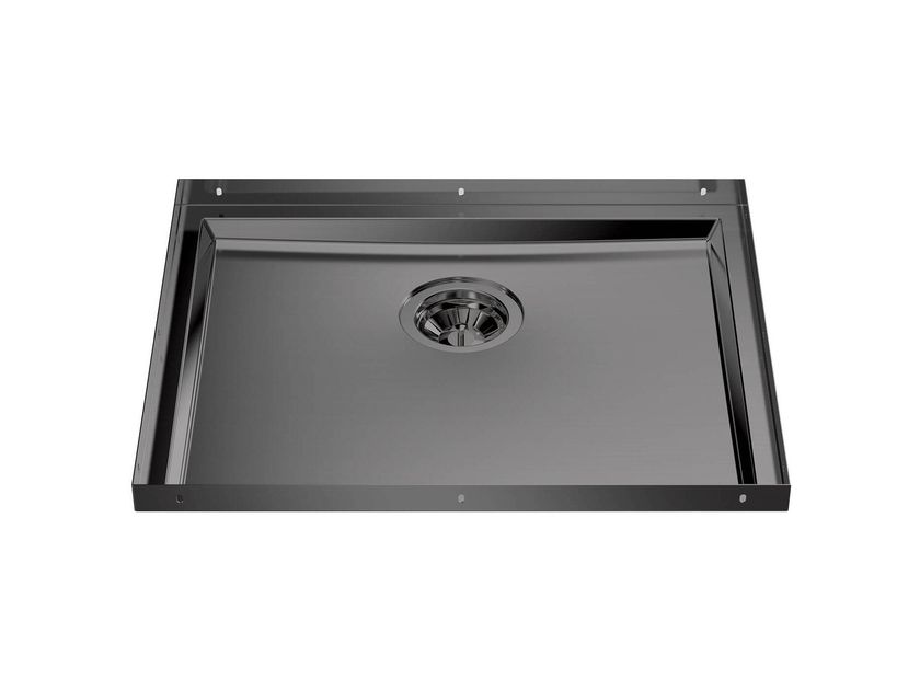 PHANTOM BASE 500 SP 12 INOX GUN METAL Undermount stainless steel sink ...