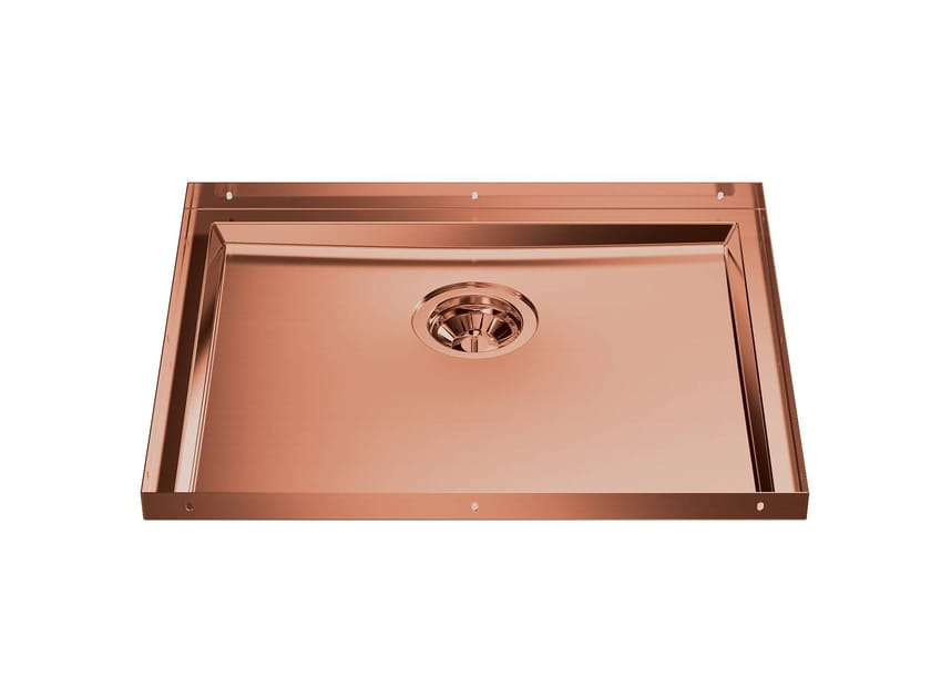 PHANTOM BASE 500 SP 20 INOX COPPER Pia de cozinha undermount de aço ...