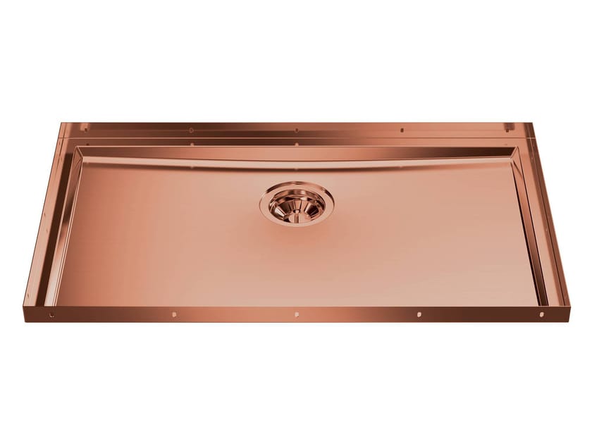 PHANTOM BASE 710 SP 20 INOX COPPER Pia de cozinha undermount de aço ...