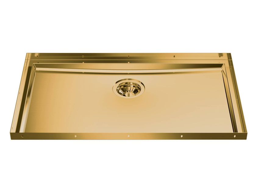 PHANTOM BASE 710 SP 20 INOX GOLD Undermount stainless steel sink By Foster