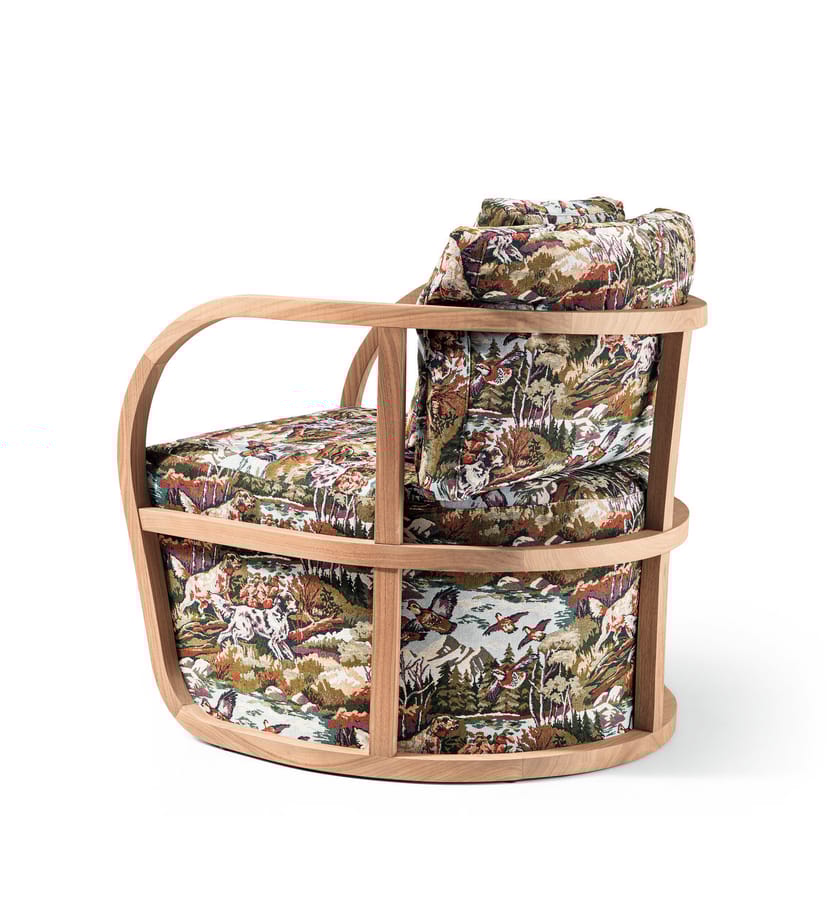 FUSTA Easy chair By Fratelli Boffi