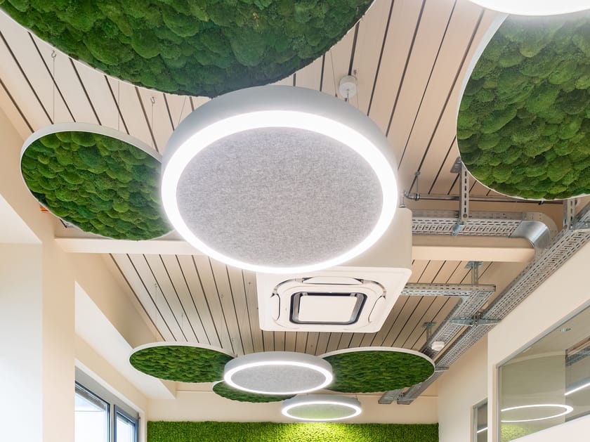 MOSS ACOUSTIC ABSORBEREN Acoustic wall panel By Freund GmbH
