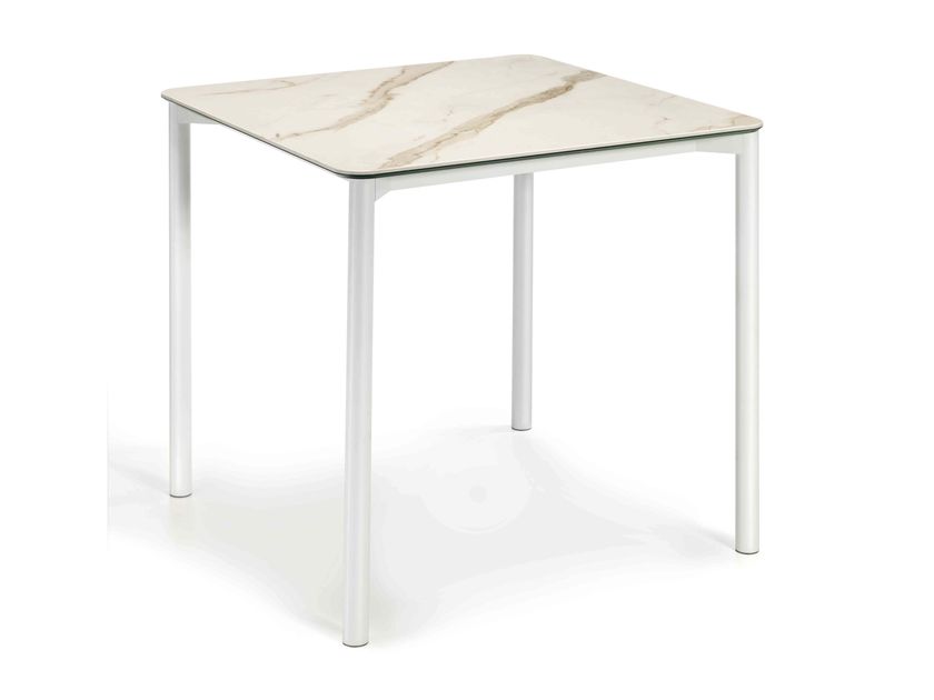 MANTIX PORCELAIN Square porcelain stoneware table By GABER