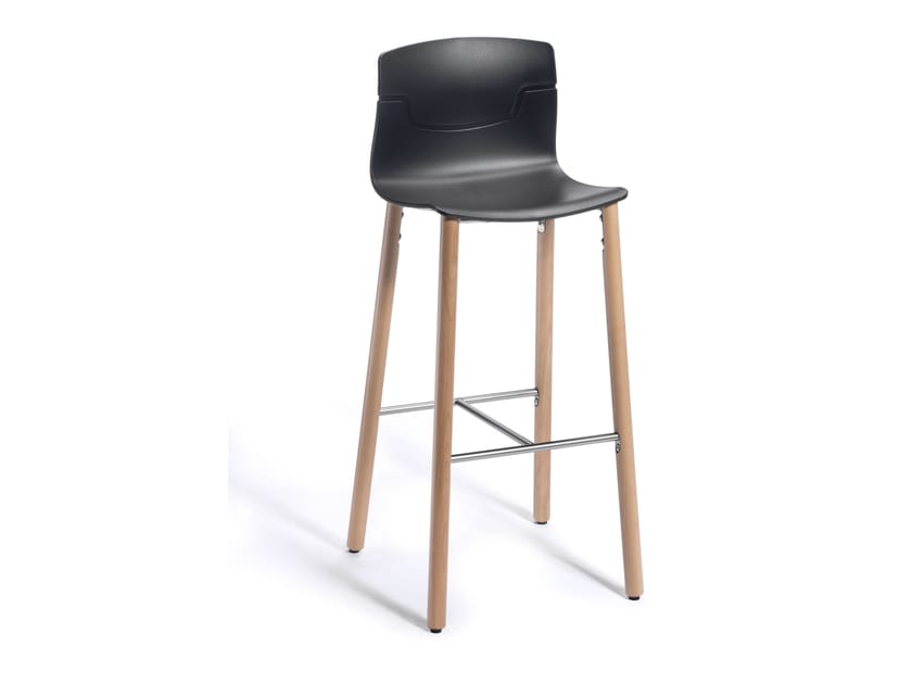 SLOT FILL STOOL 68/78 BL Sgabello in tecnopolimero con struttura in ...