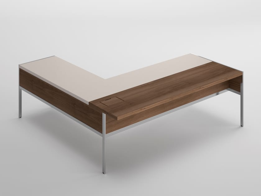 GALLERY Sectional wood veneer office desk By Ofifran | design Dorigo Design
