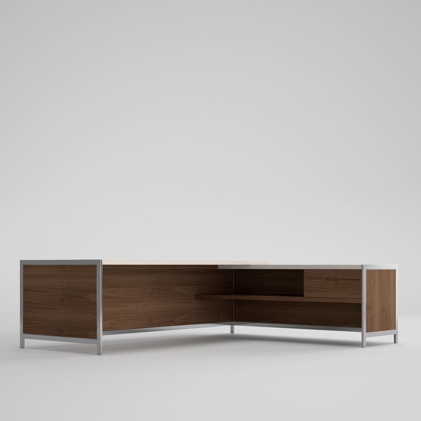 GALLERY | L-shaped office desk By Ofifran design Dorigo Design