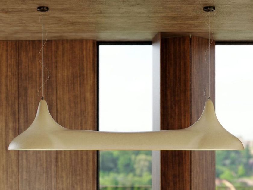 TUBA LED fiberglass pendant lamp By GANSK