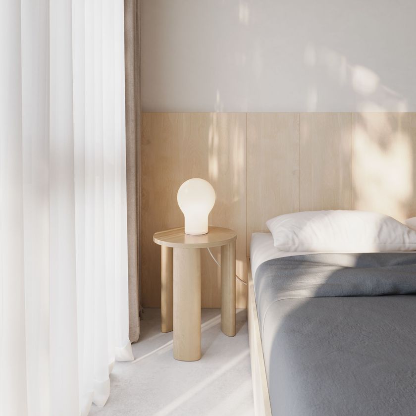 SQUISH LED Polymer bedside lamp with dimmer By GANTRI