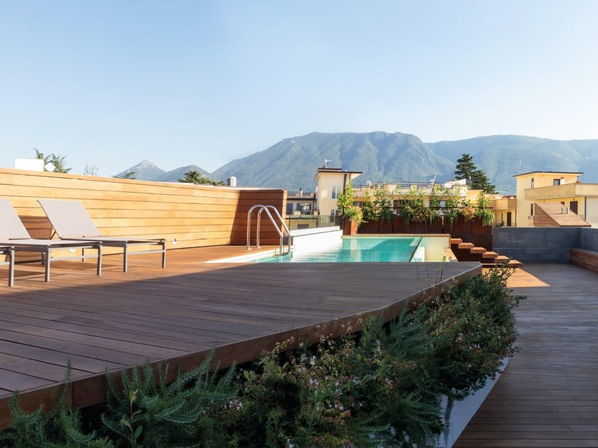 Wooden decking GARAPA By Ravaioli Legnami