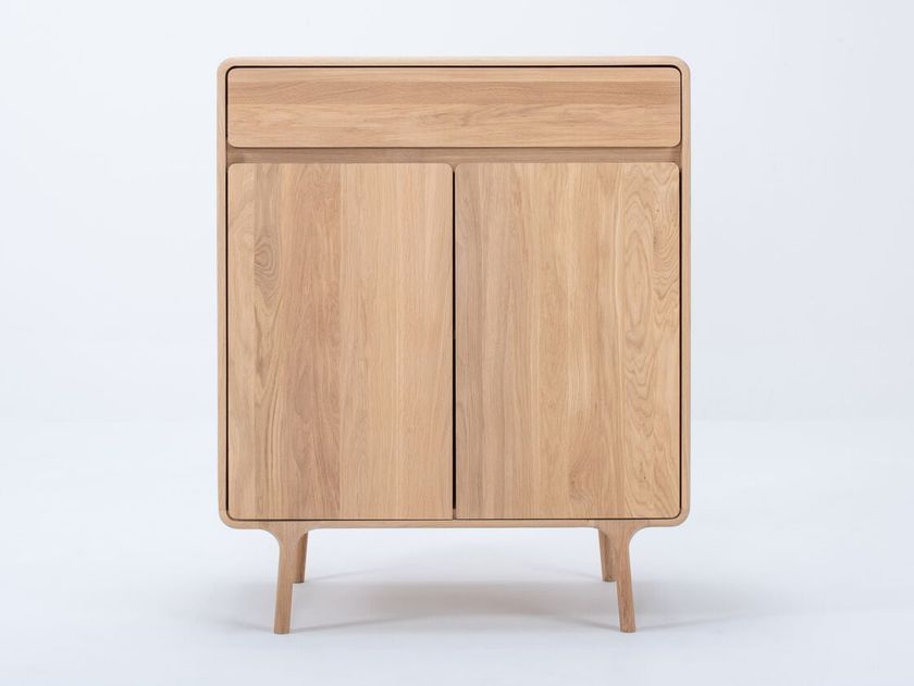 FAWN Oak highboard with doors By GAZZDA | design Salih Teskeredzic