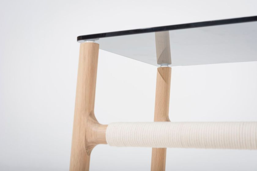 FAWN Wood and glass coffee table / bedside table By GAZZDA | design ...