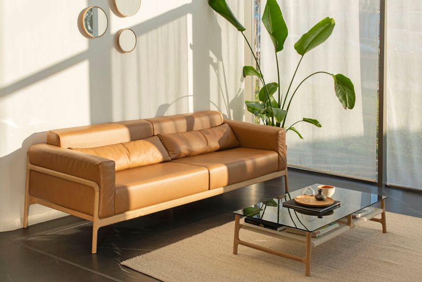 FAWN 2 seater leather sofa By GAZZDA | design Salih Teskeredzic