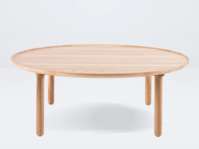 MU Round oak coffee table By GAZZDA | design Mustafa Cohadzic