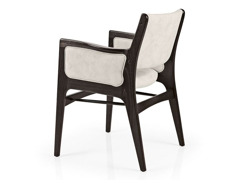 GEMMA M1086C Upholstered leather chair with armrests By More Contract ...
