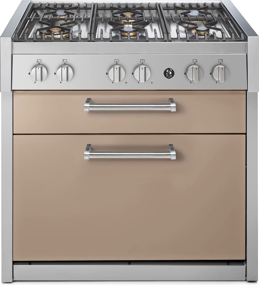 GENESI Stainless steel kitchen unit for hob By Steel
